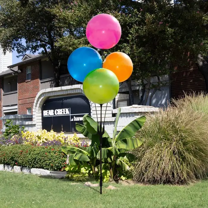 Reusable 4 Balloon Cluster - Multi Colors at GABP Property